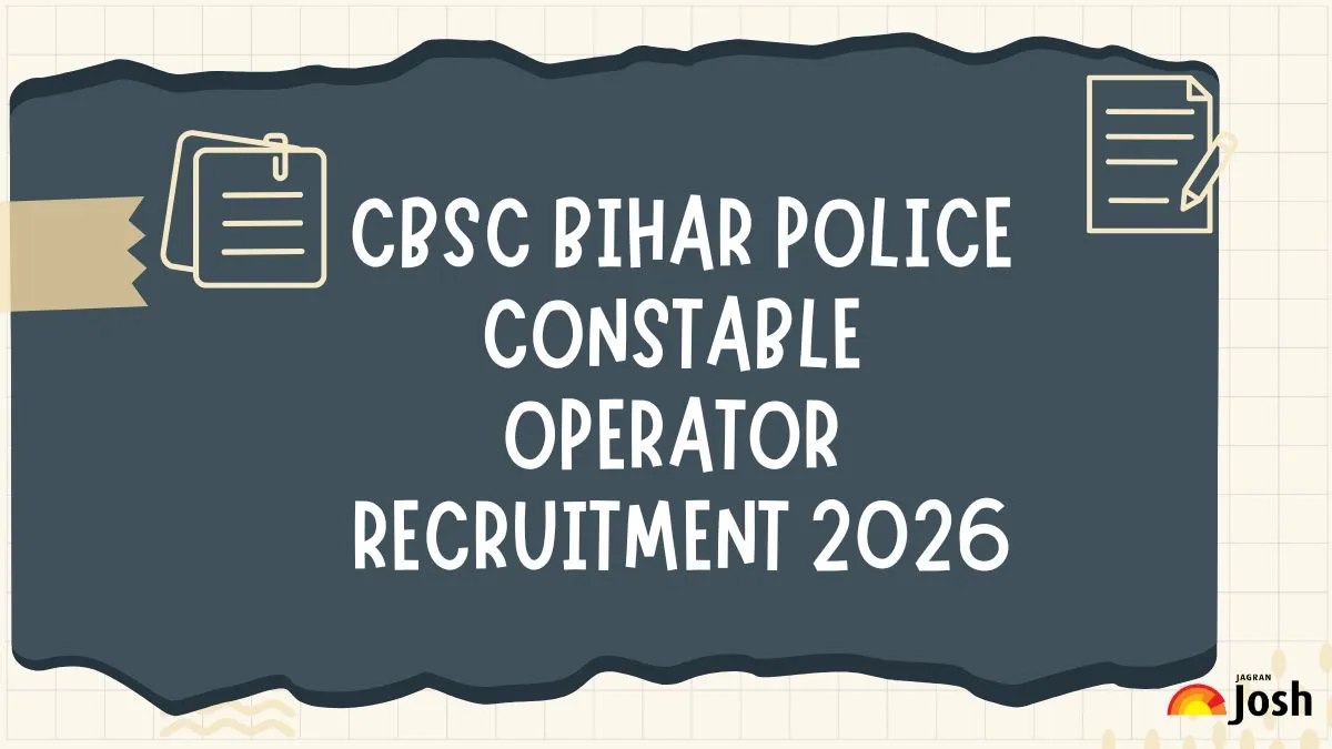 Bihar Police Constable Operator Recruitment 2026: Download Notification ...