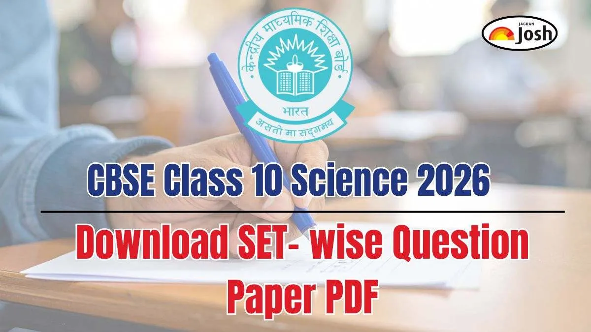 CBSE Class 10 Science Question Paper 2026, Download SET-wise PDF