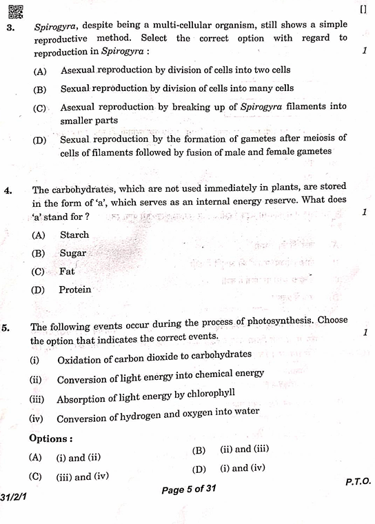 CBSE Class 10 Science Question Paper 2026, Download SET-wise PDF