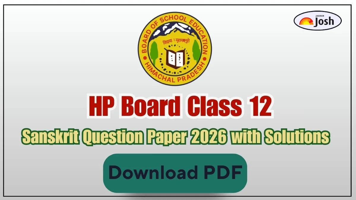 Himachal Pradesh HPBOSE Class 12 Sanskrit Question Paper 2026 with ...