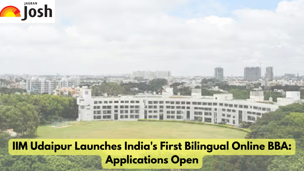 IIM Udaipur Launches India's First Bilingual Online BBA: Applications ...