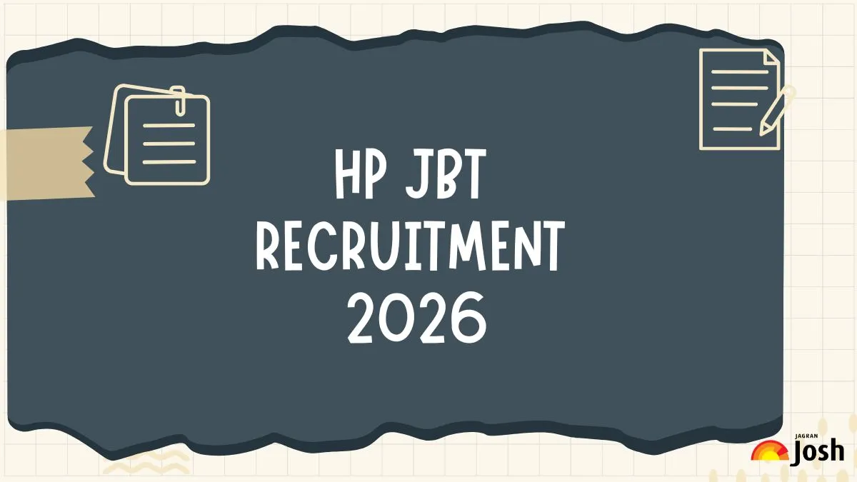HP JBT Recruitment 2026: Apply Online for 600 Teacher Vacancies at ...