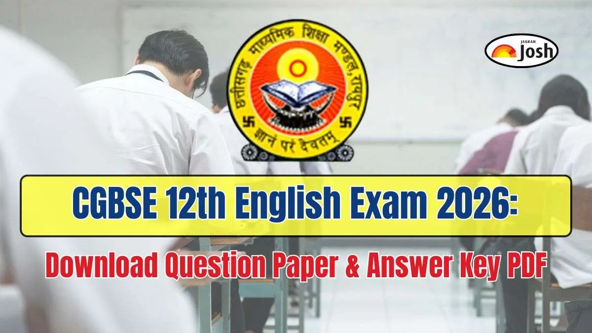 CGBSE 12th English Exam 2026: Download Question Paper with Answer Key