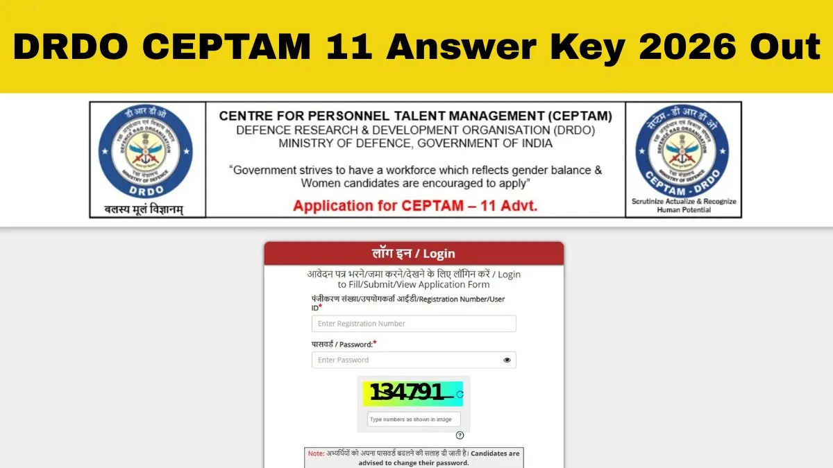 DRDO CEPTAM 11 Answer Key Out at drdo.gov.in, Download Response Sheet PDF