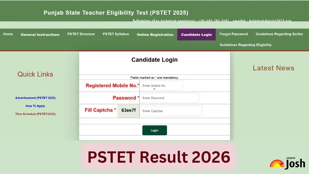 PSTET Result 2026 OUT at pstet2025.org; Direct Link to Download Punjab ...