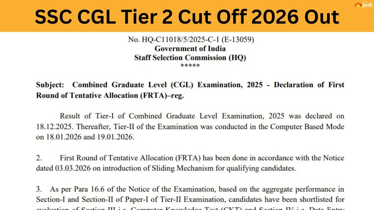 SSC CGL Cut Off 2026 Released at ssc.gov.in, Download CGL Tier 2 Cutoff ...