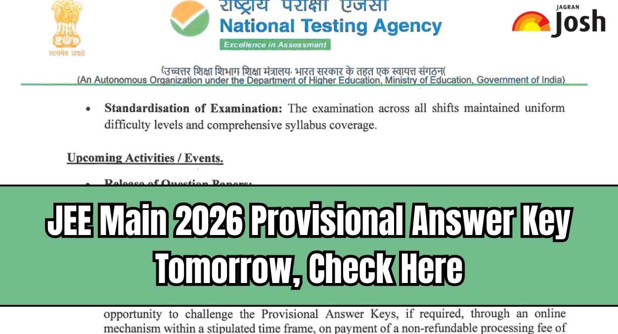 JEE Main 2026 Answer Key: NTA to Release Session 2 Provisional Answer ...