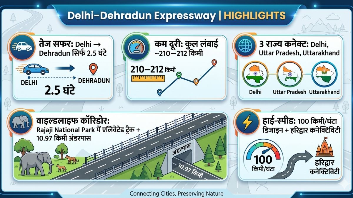 Delhi-Dehradun Expressway: किस नेशनल पार्क से होकर गुजरता है ...
