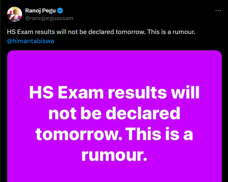 Assam HS Result 2026 NOT Today, Education Minister Issues Confirmation ...