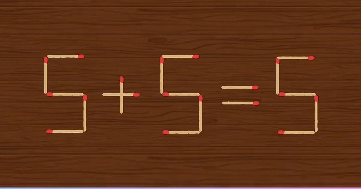 Tricky Brain Teaser Alert: Move One Matchstick and Fix the Equation ...