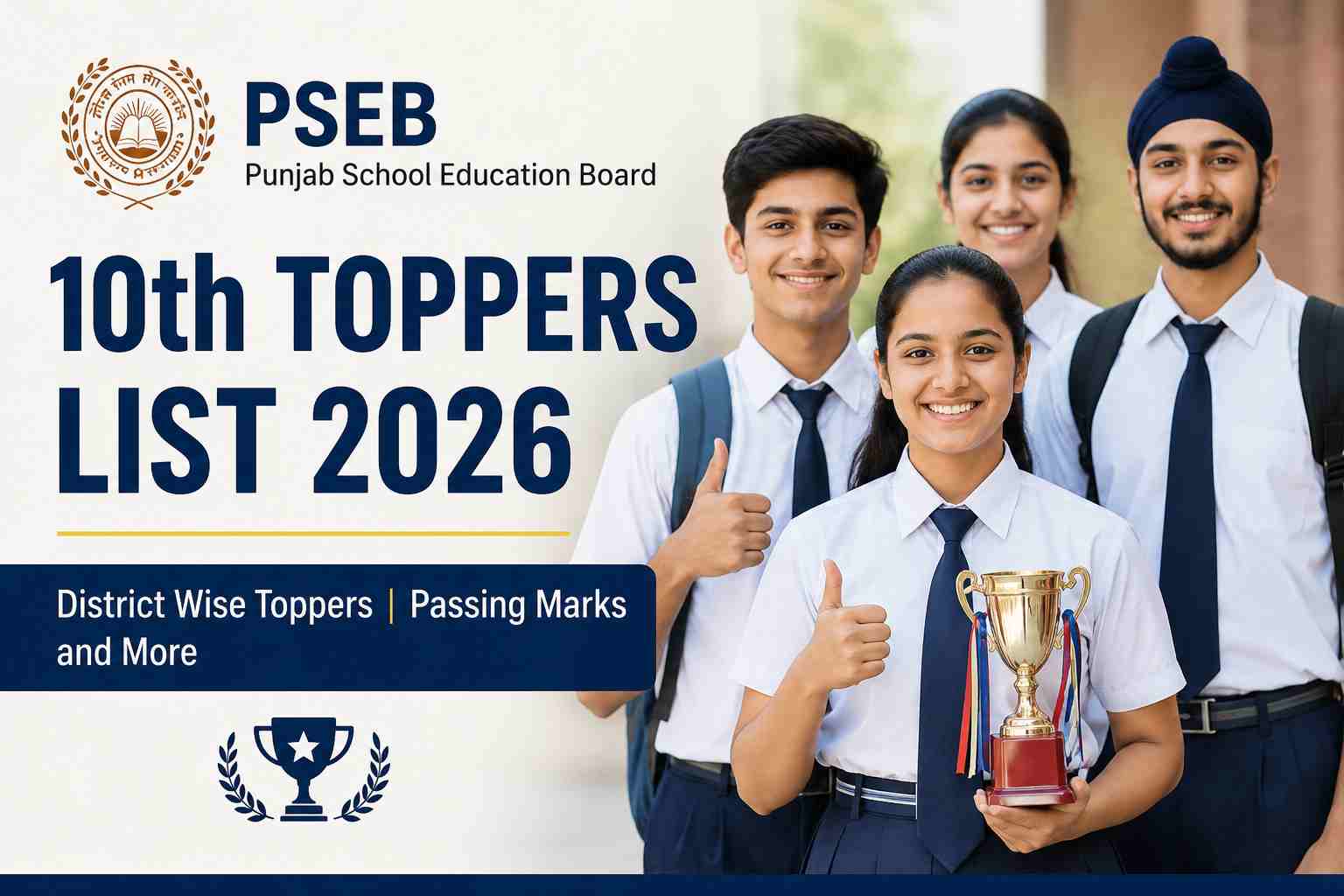 Punjab Board 10th Toppers List 2026: Check District Wise Toppers Name ...