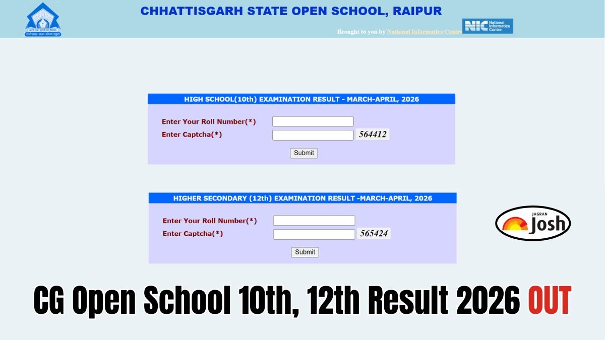 CG Open School 10th, 12th Result 2026 Declared at sos.cg.nic.in– Direct ...