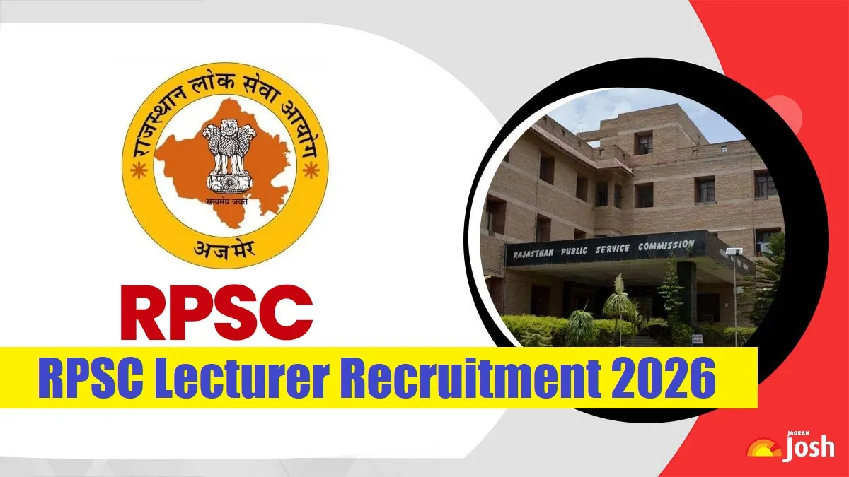 RPSC Recruitment 2026: Notification Out For 121 Lecturers Posts, Check ...