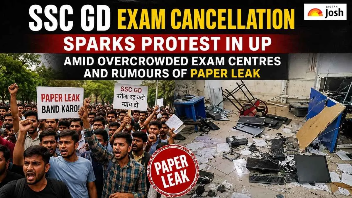 SSC GD Exam Cancellation Sparks Protest in UP Amid Overcrowded Exam ...