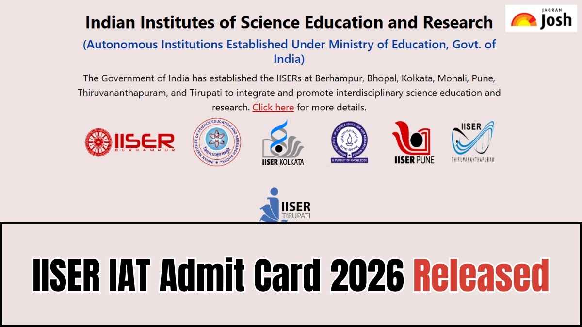 IISER IAT Admit Card 2026 Released: Download Admit Card at ...