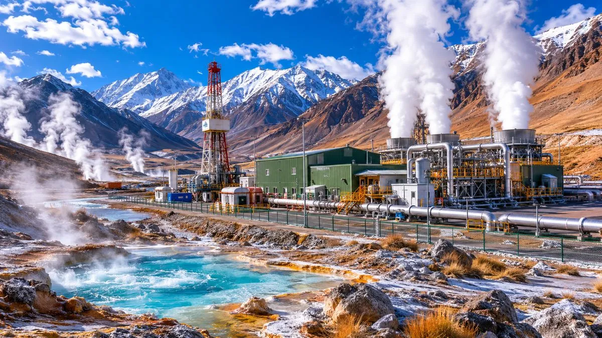 Where is the First Geothermal power plant in India going to be set up?