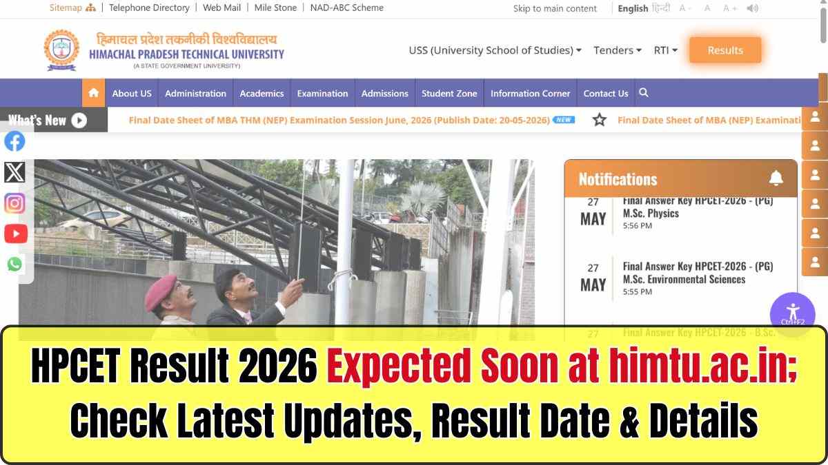 HPCET Result 2026 Expected Soon at himtu.ac.in; Check Latest Updates ...