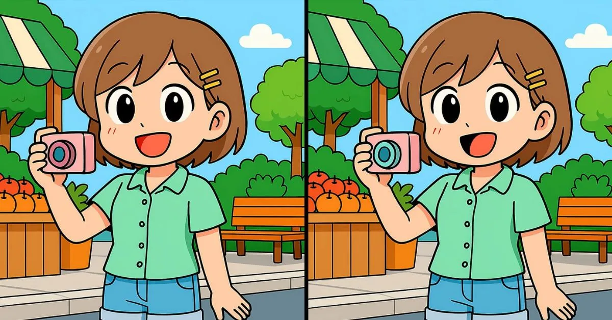Spot 3 Differences in Girl Clicking Pictures- Can You Find Them in 15 ...
