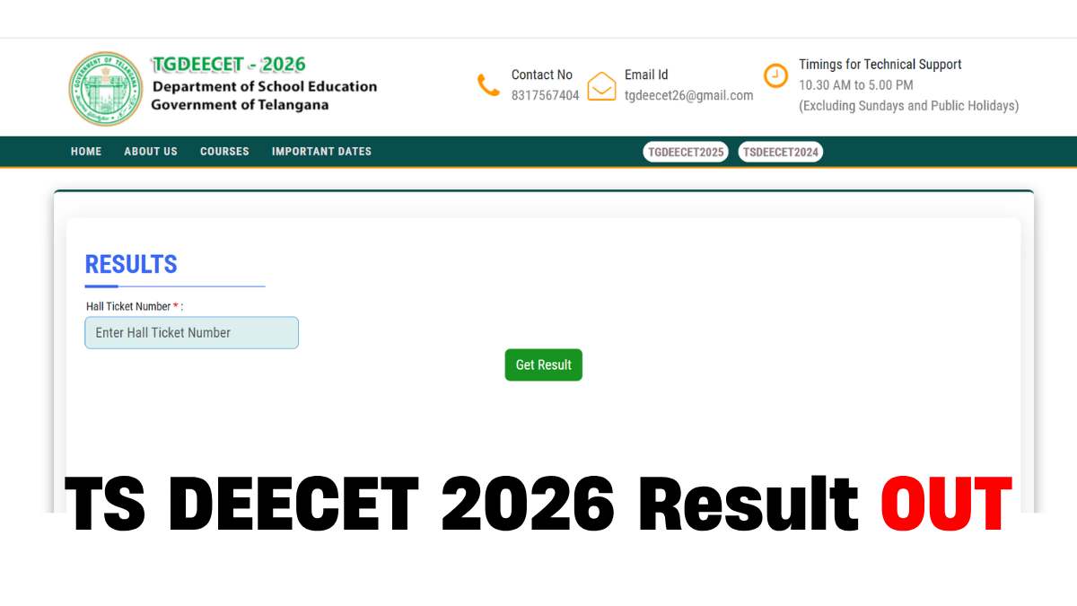 TS DEECET 2026 Result OUT: Direct Link to Download Rank Card at deecet ...