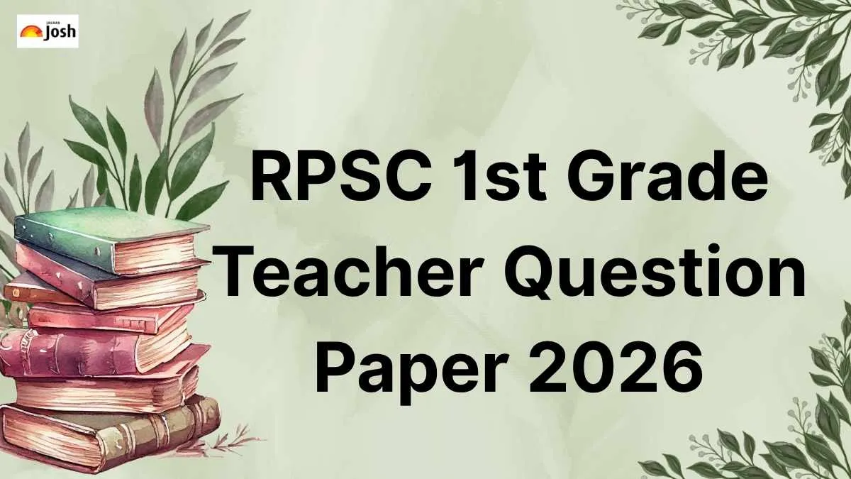 RPSC 1st Grade Teacher Question Paper 2026 PDF: यहां से डाउनलोड करें ...