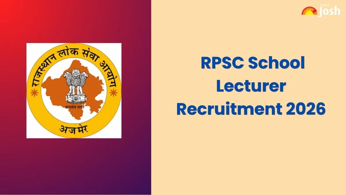 RPSC School Lecturer Recruitment 2026: Apply Online Begins at rpsc ...