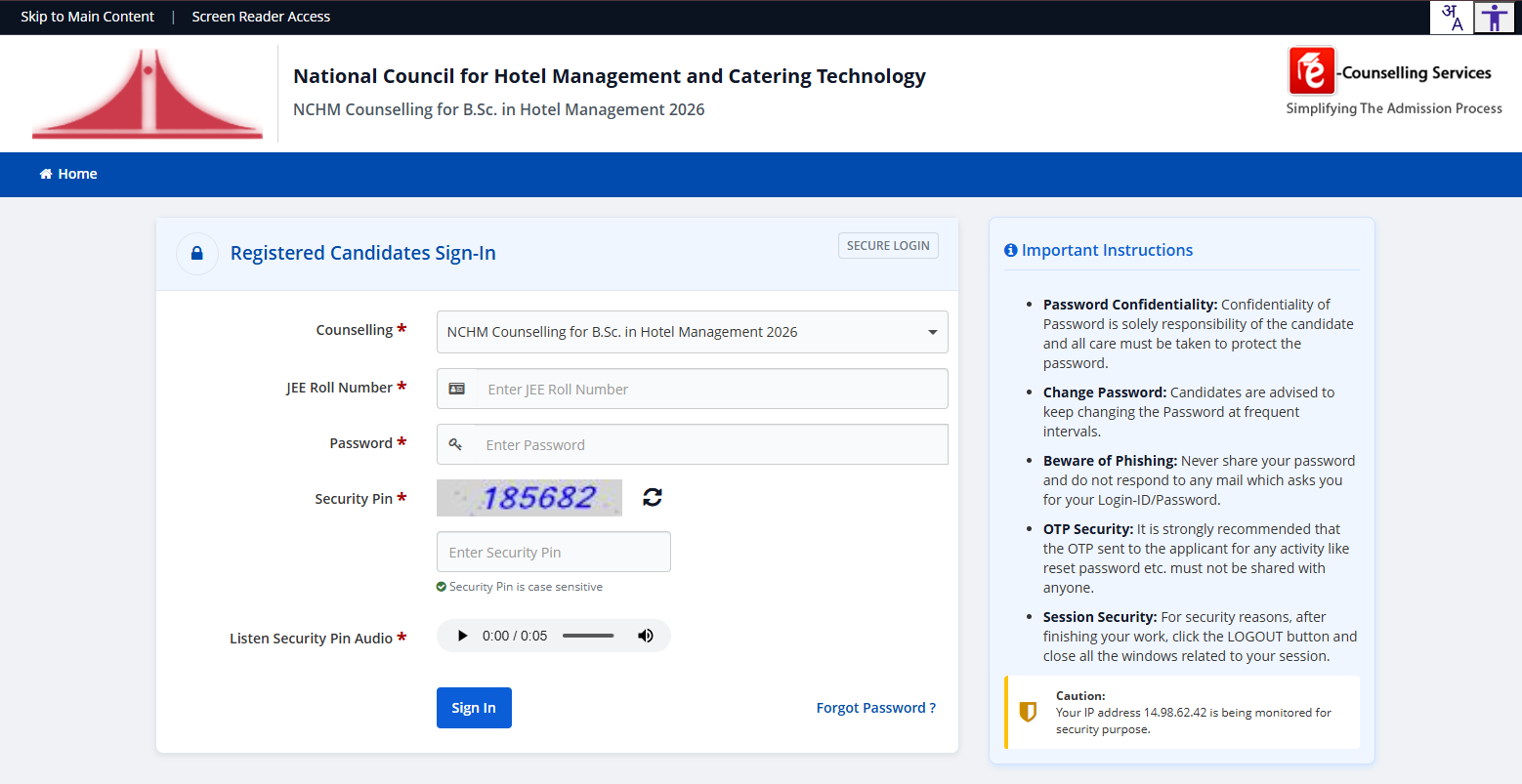 NCHMCT Counselling 2026: Round 1 Seat Allotment Result Released at ...