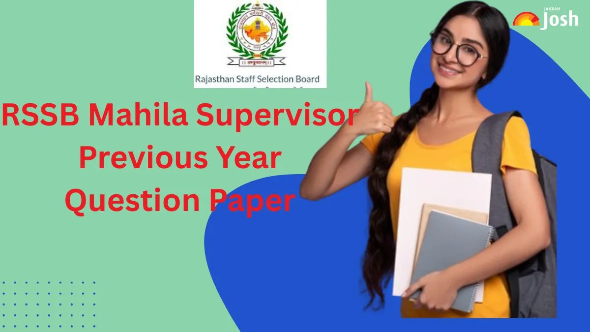 RSSB Mahila Supervisor Previous Year Question Paper: Download PDF Here
