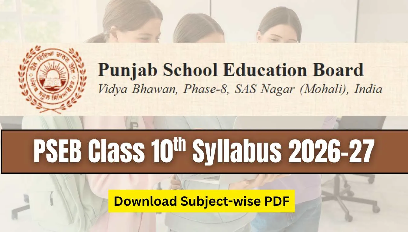 Punjab Board 10th Syllabus 2026-27: Download PSEB Class 10 Syllabus PDF ...