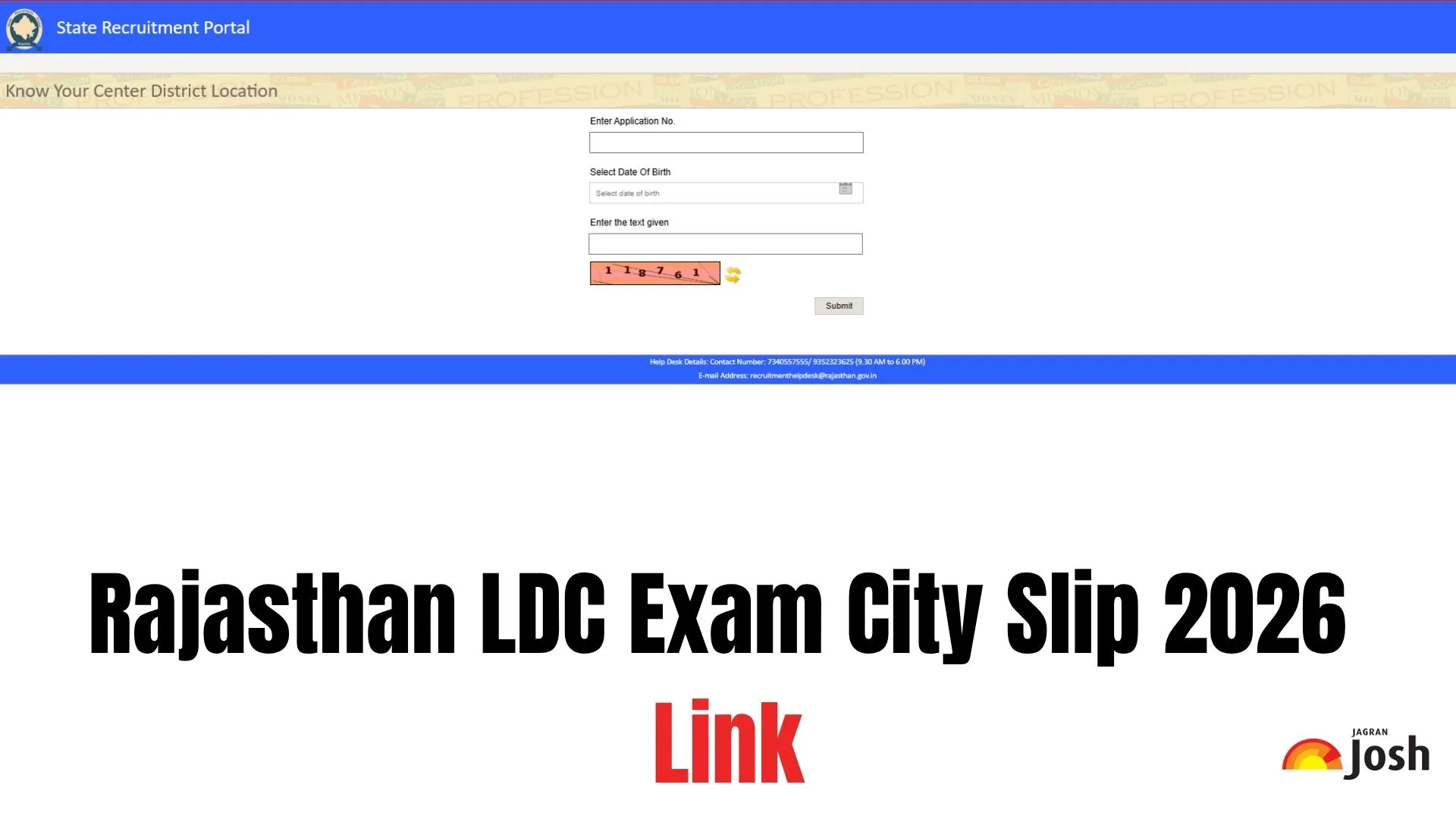 Rajasthan LDC Exam City Slip 2026 Link: आरएसएसबी एलडीसी सिटी स्लिप जारी ...