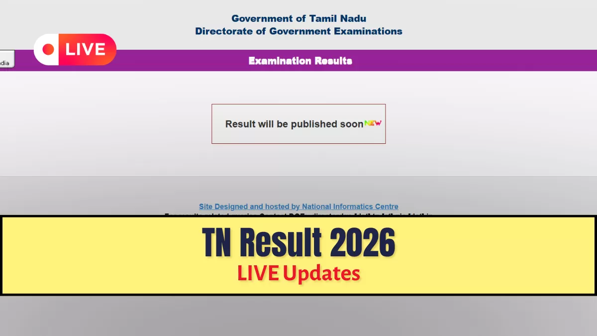 TN Board Results 2026 LIVE: Tamil Nadu SSLC, HSE Result Releasing Soon ...