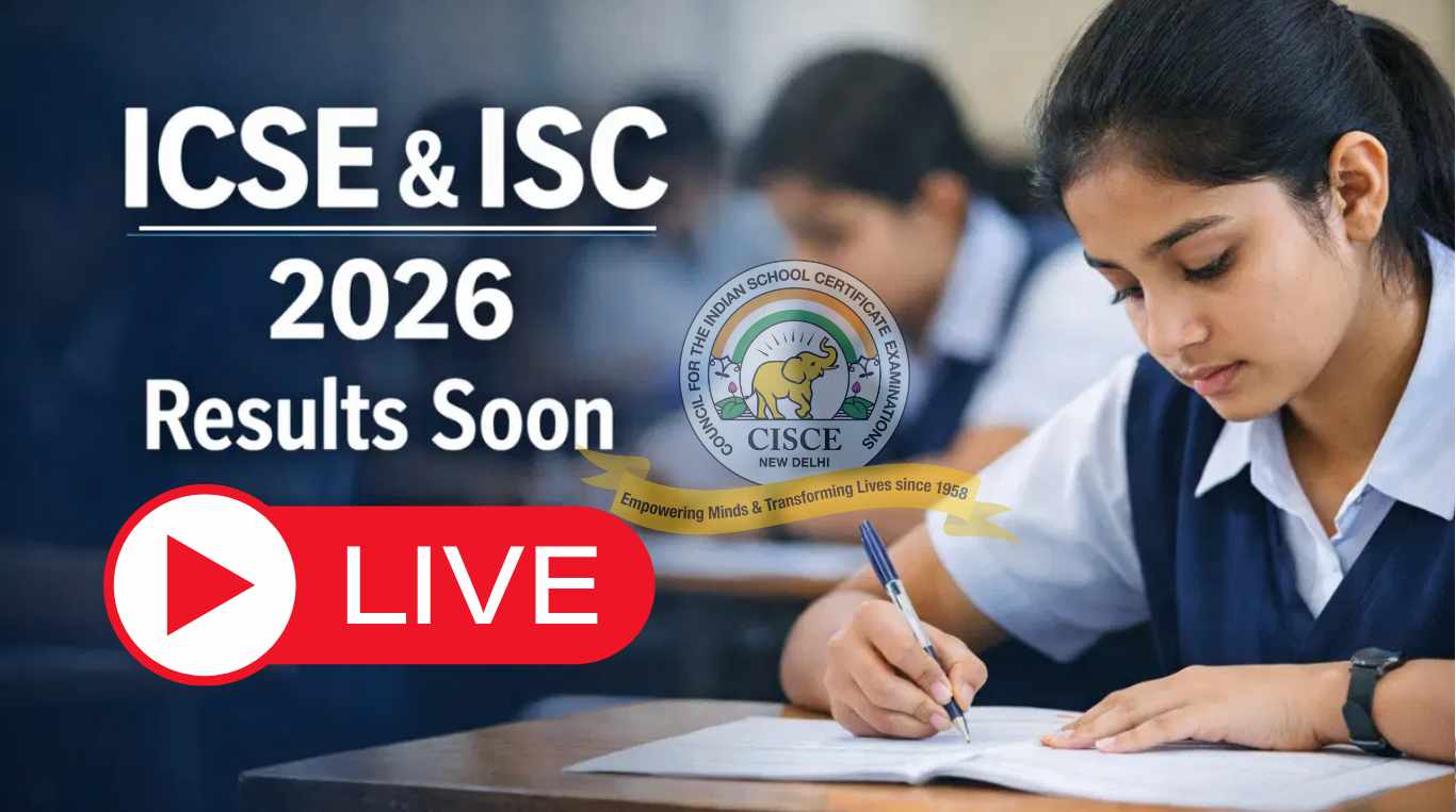 ICSE ISC Result 2026 LIVE: CISCE 10th 12th Result Releasing Soon at ...