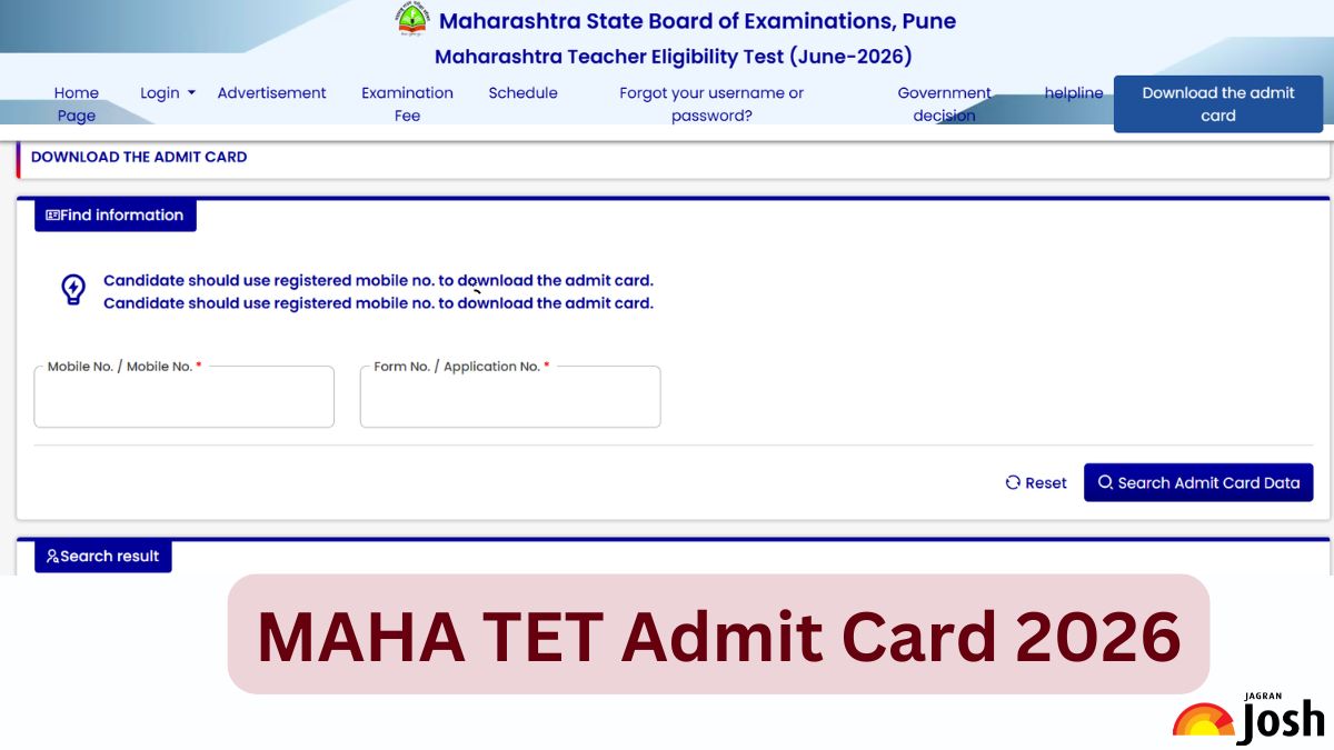 [OUT] MAHA TET Admit Card 2026 Live: Direct Link to Download Hall ...