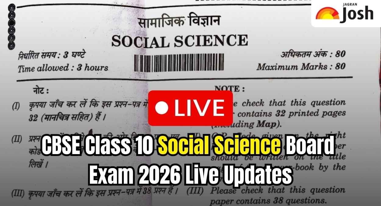 CBSE 10th Social Science Exam 2026 LIVE: Paper Analysis, Exam Review ...