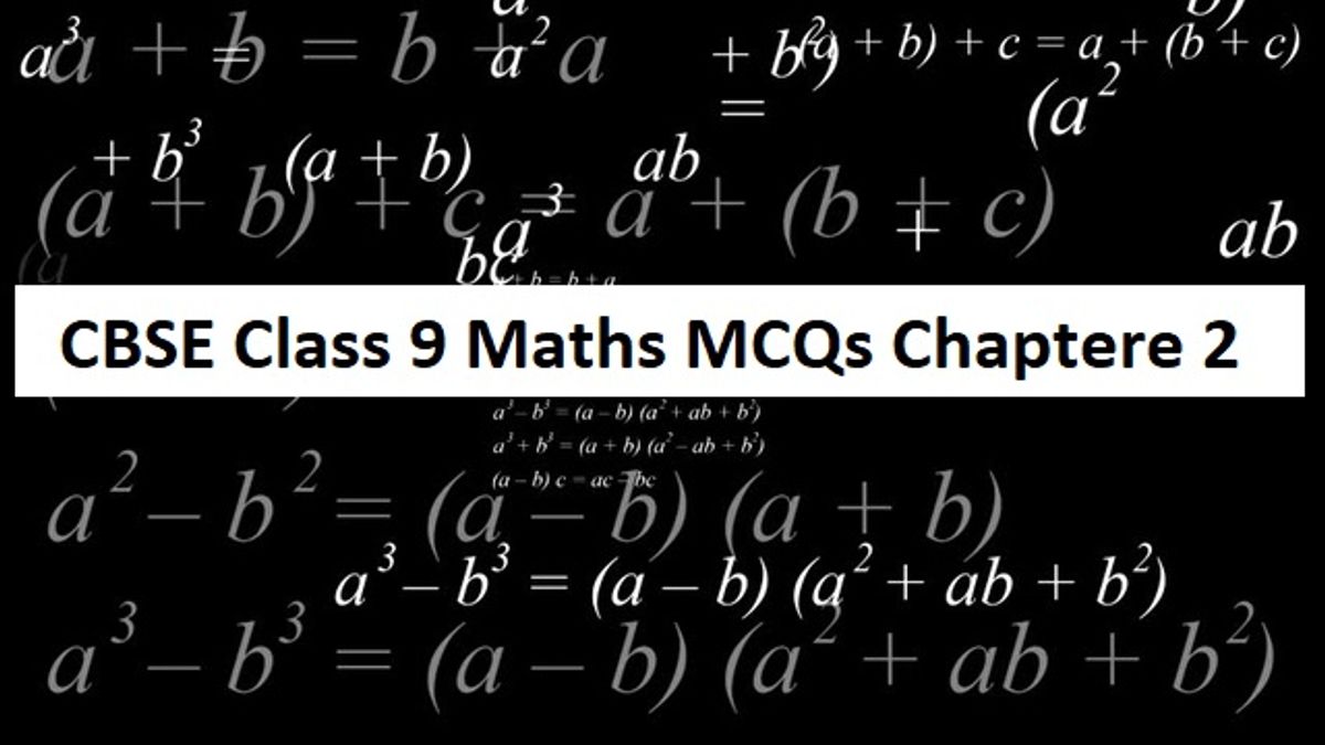 CBSE MCQ On Polynomials For Class 9 With Answers PDF