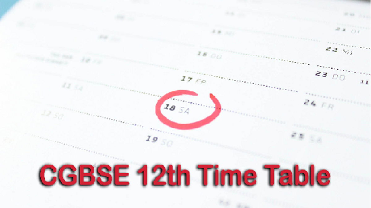CGBSE 12th Time Table 2020 CG Board 12th Time Table 2020 CGBSE 12th Time Table 2020 CG Board 12th Time Table 2020