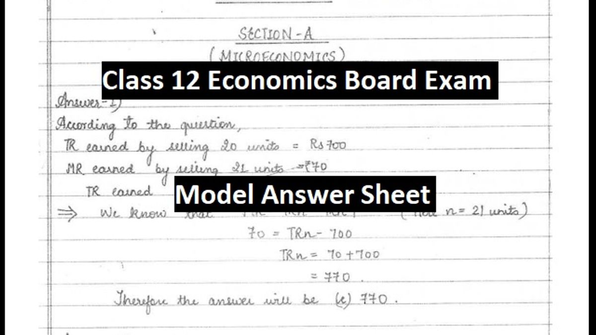 CBSE 12th Board Exam 2020 Check Answer Sheet Of Previous Year s