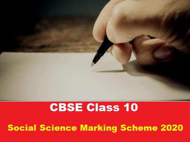 CBSE Class 10 Social Science Marking Scheme of Board Question Paper ... CBSE Class 10 Social Science Marking Scheme of Board Question Paper ...