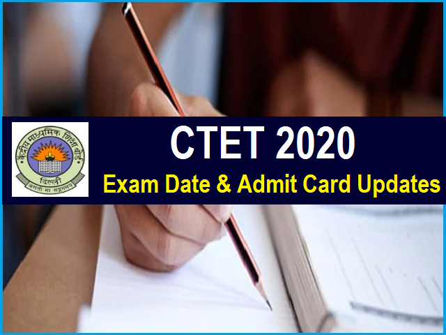 CTET Admit Card 2020 releases soon @ctet.nic.in; CBSE to announce new ...