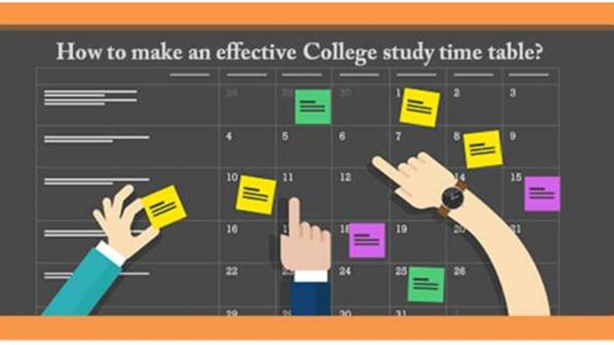 How To Name An Effective College Study Time Table 