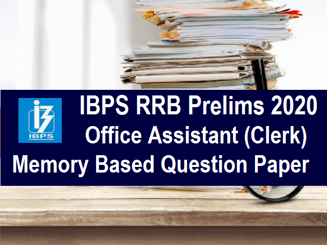 IBPS RRB Memory Based Paper 2020: Check RRB PO/Clerk Questions Asked ...