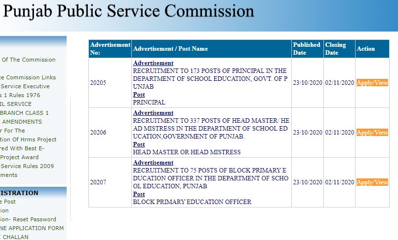 PPSC Recruitment 2020 for 585 Block Primary Education Officer (BPEO ...
